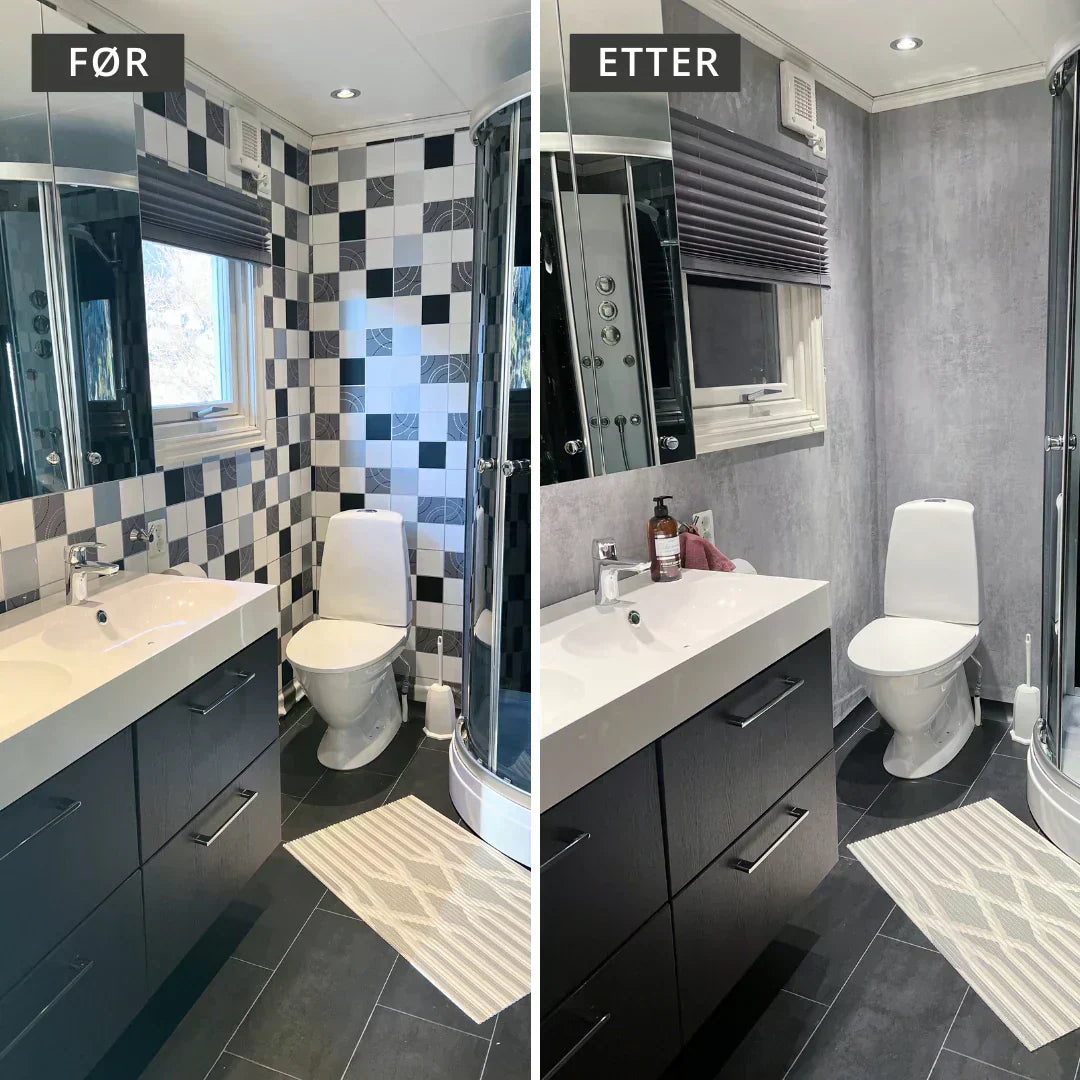 Slik legger du kontaktplast på vegg – steg for steg – Lindas Dekor