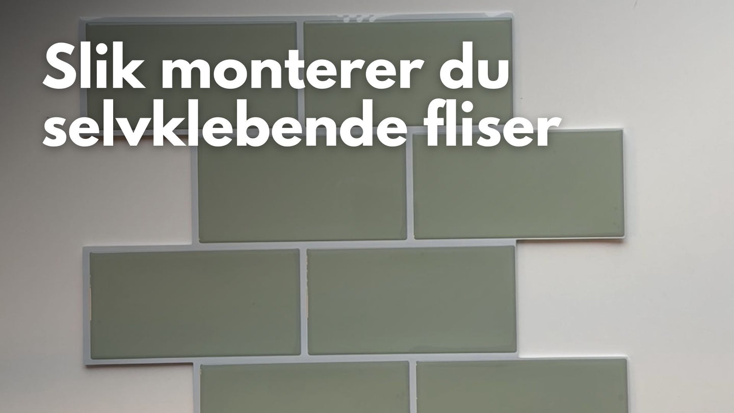 SUBWAY selvklebende veggfliser - PREMIUM - Hvit – Lindas Dekor