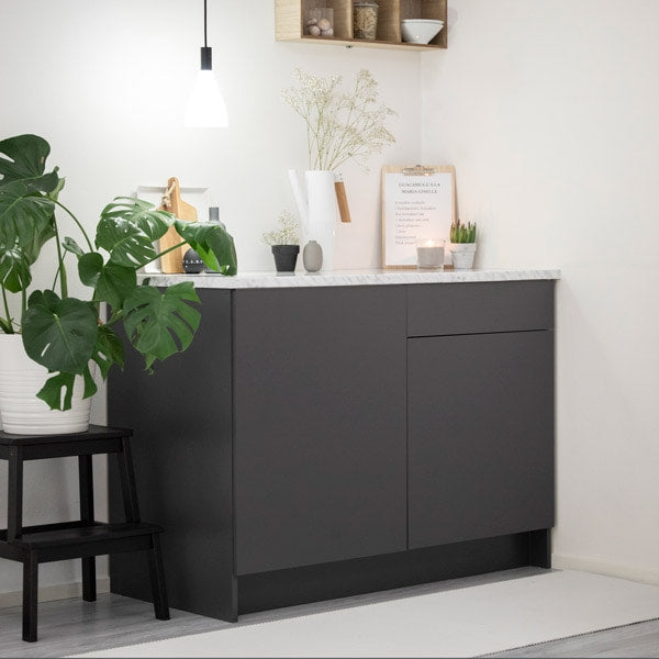 Uni matt antrasitt grå kontaktplast- SELVKLEBENDE FOLIE - Lindas Dekor