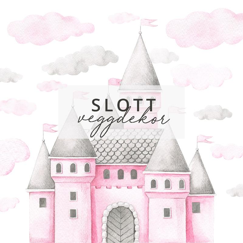 Slott veggdekor - KLISTREMERKER - Lindas Dekor