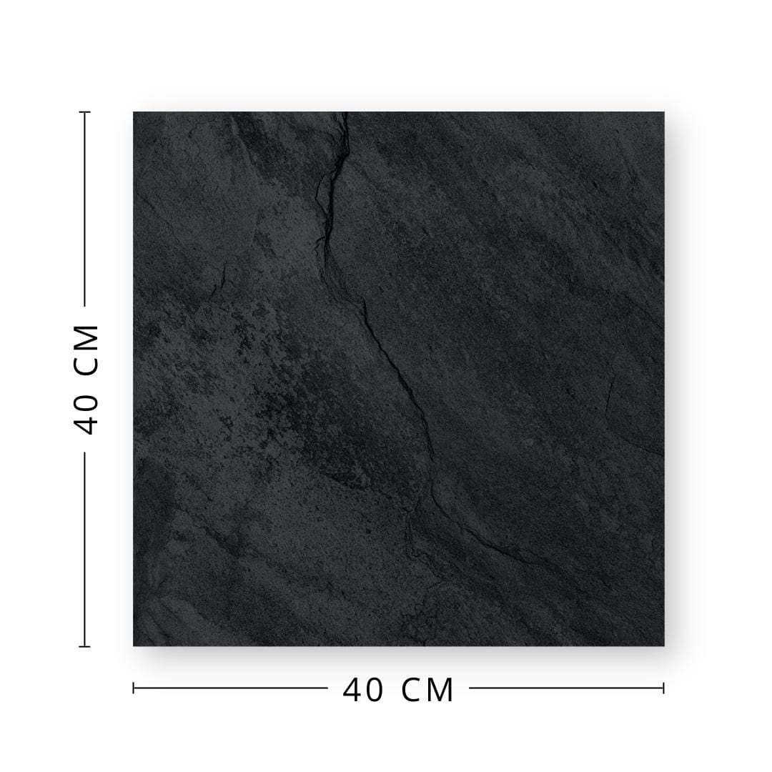 Skifer antrasitt selvklebende fliser | Tåler gulvvarme – Lindas Dekor