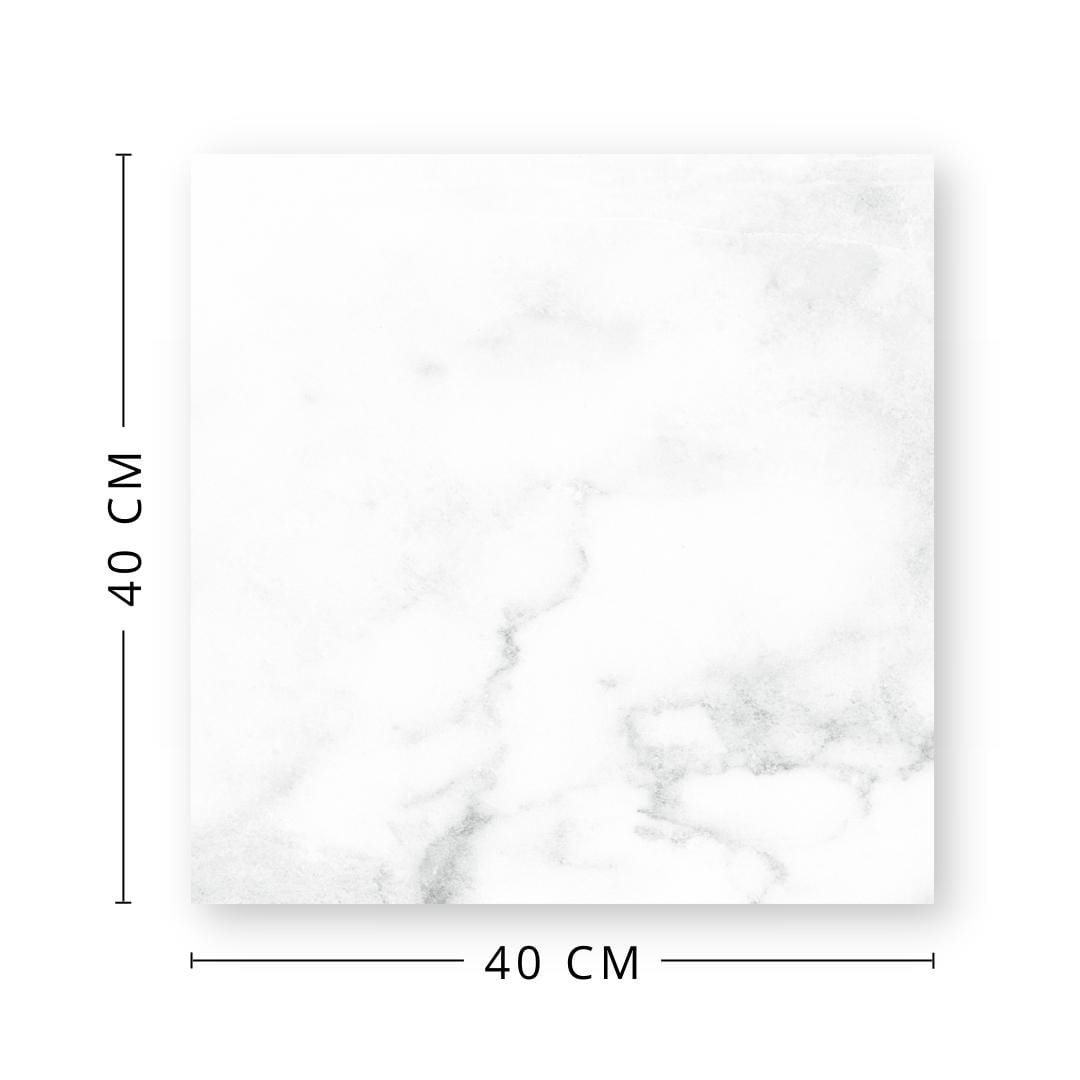 Athena hvit marmor selvklebende fliser – Lindas Dekor